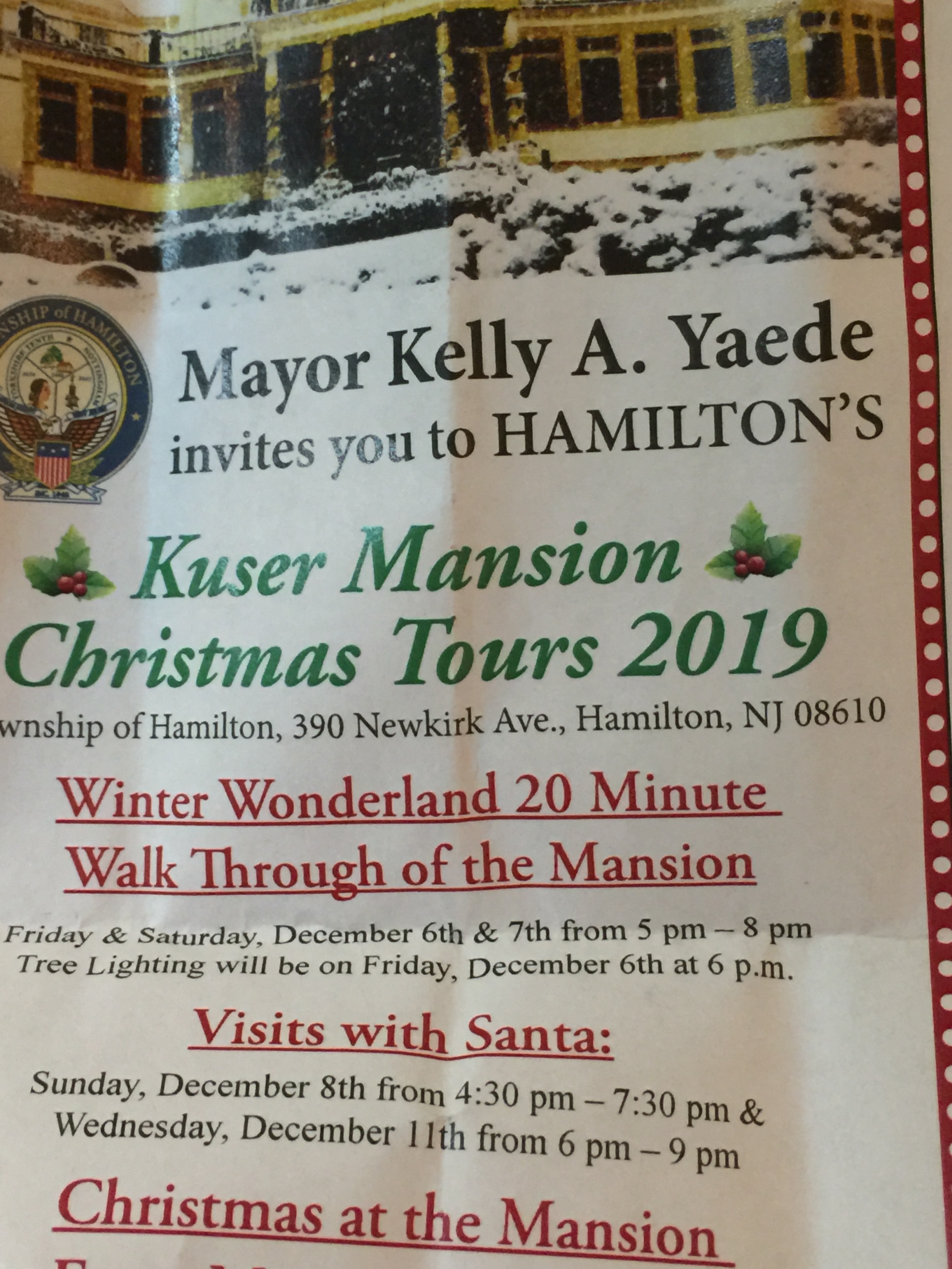 Kuser Mansion Christmas tours at Kuser Mansion – Lets Talk ...